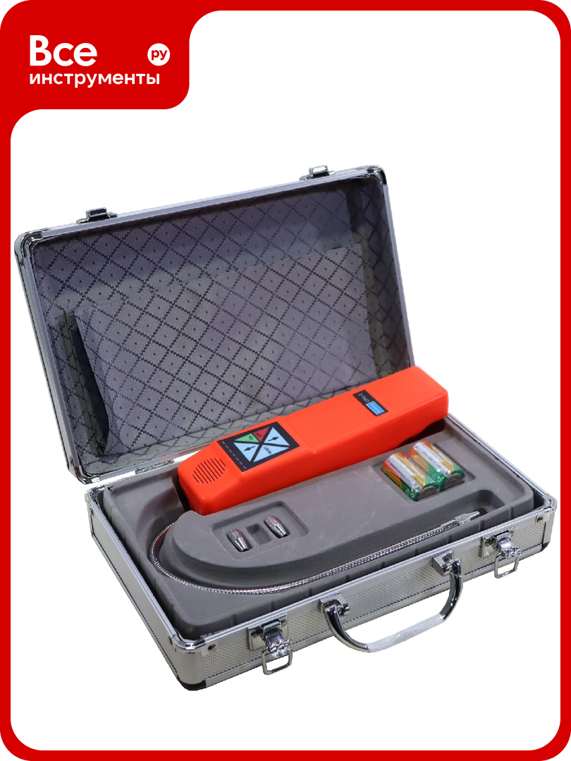 Электронный детектор утечек фреона KraftWell KRW-C, металл, с хладагентами