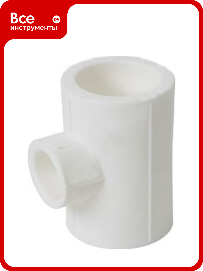Тройник переходной VALFEX PP-R белый, 90х75х90 мм 10907590 127-1879, товара