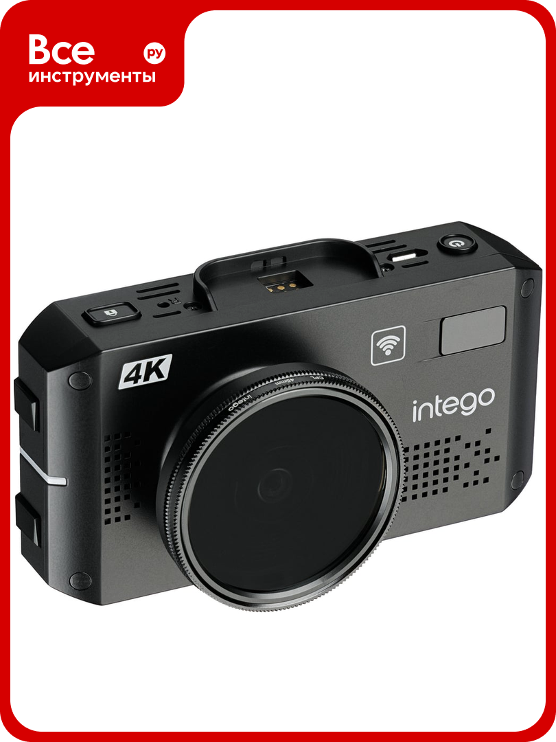 Видеорегистратор INTEGO с разрешением 4к, радар-детектором, GPS/Glonass модулем и wifi vx-1300s VX-1300S 4k, интего