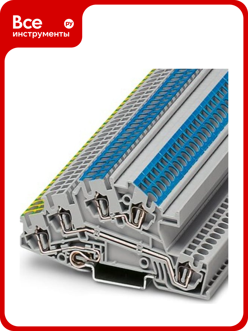 Клеммная пружинная колодка EKF JXB-ST-2.5-NLPE 30A plc-jxb-st-2.5-nlpe, для подключения и разветвления фазных