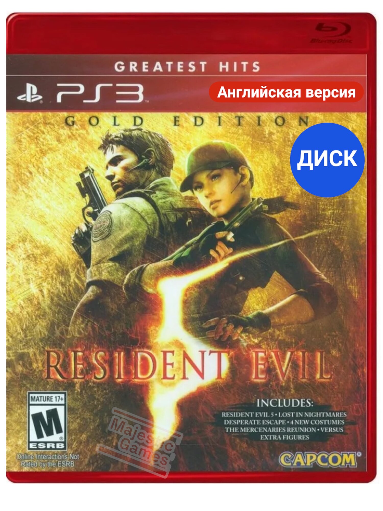 Игра Resident Evil 5: Gold Edition (Диск, PS3, Английская версия)