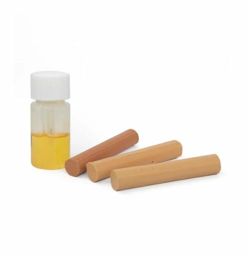 Восковые мелки и паста для восстановления паркета и ламината цвет коричневый