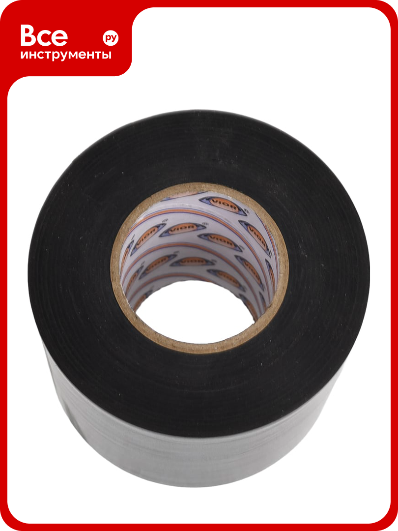 Лента для защиты термоизоляции AVIORA 75мм_50м, чёрная, 302-214, 75 мм, изоляционный