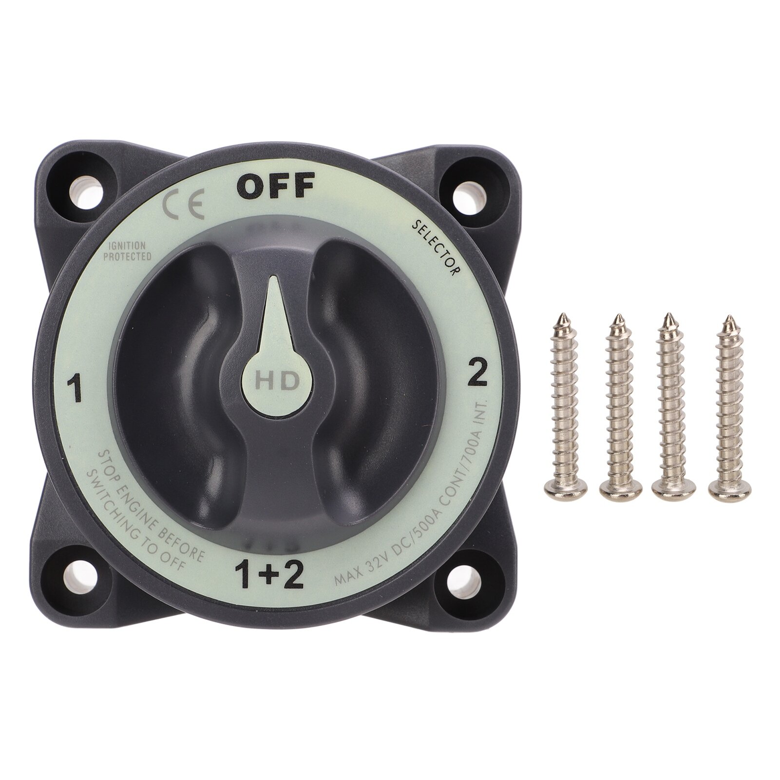 500A Marine Battery Cut Off Switch Heavy Duty 4 Position Disconnect for RV Boat