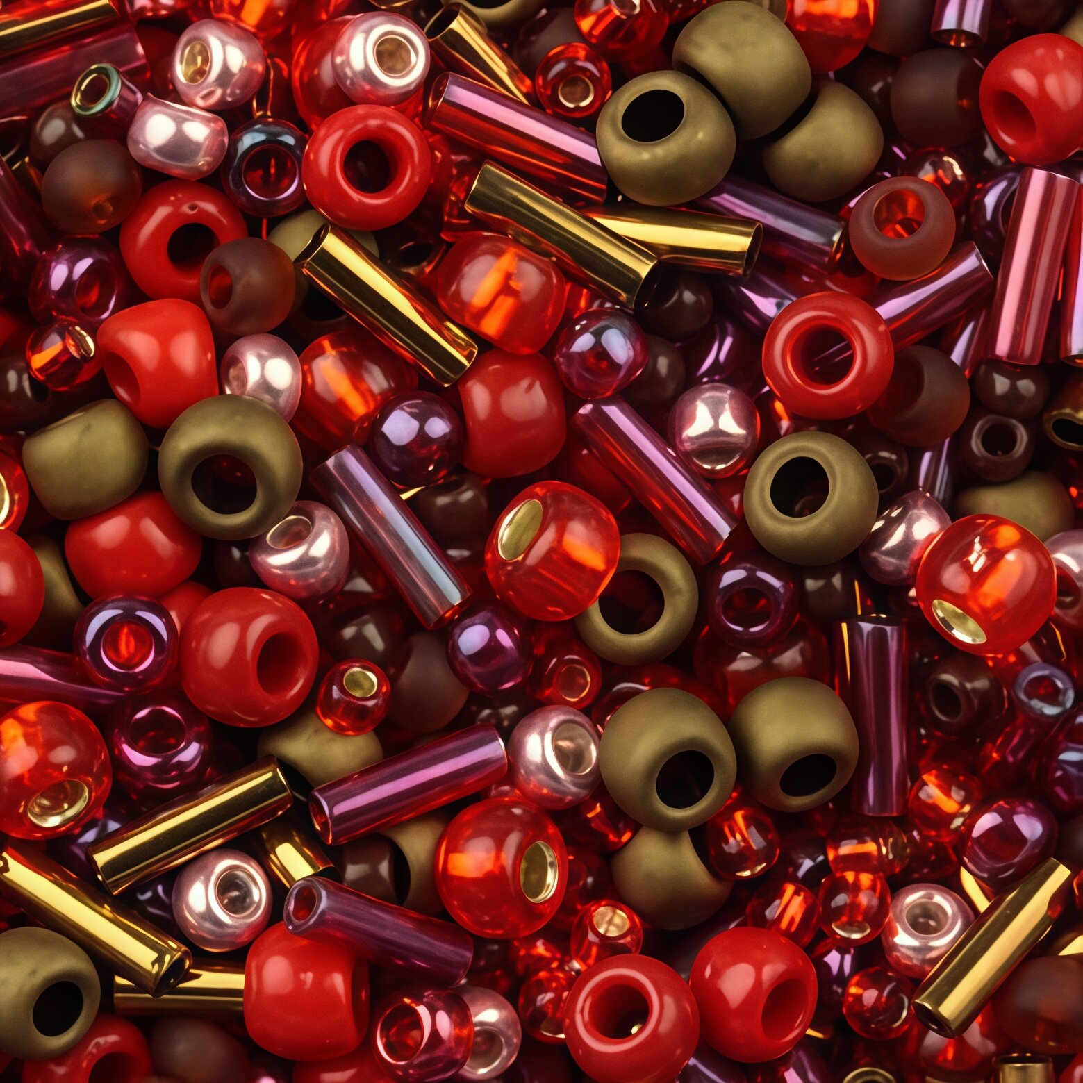 Бисер TOHO Mix, цвет #3218 (Красно-бронзовый), 10 грамм