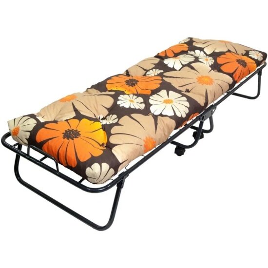 Кровать-тумба Olsa Юлия крошка 100мм арт. с5п/90 (цвет ткани разноцветный рис. цветы