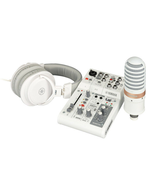 Комплект оборудования для звукозаписи Yamaha AG03MK2 White LSPK