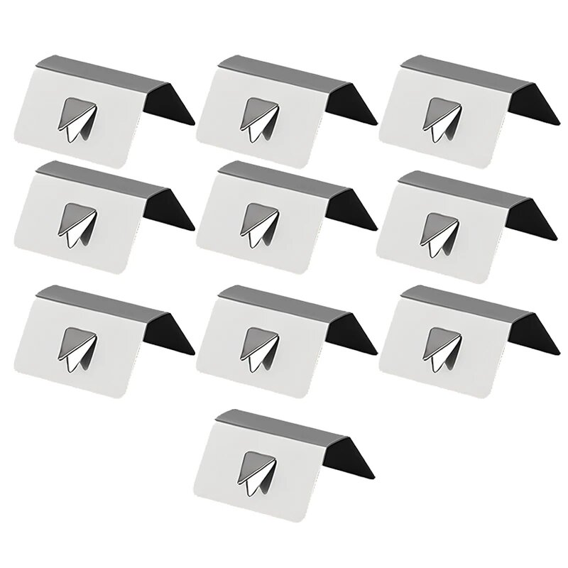 Универсальный автомобильный дефлектор ветра/дождя, металлические фитинговые зажимы, зажим из 10pcs