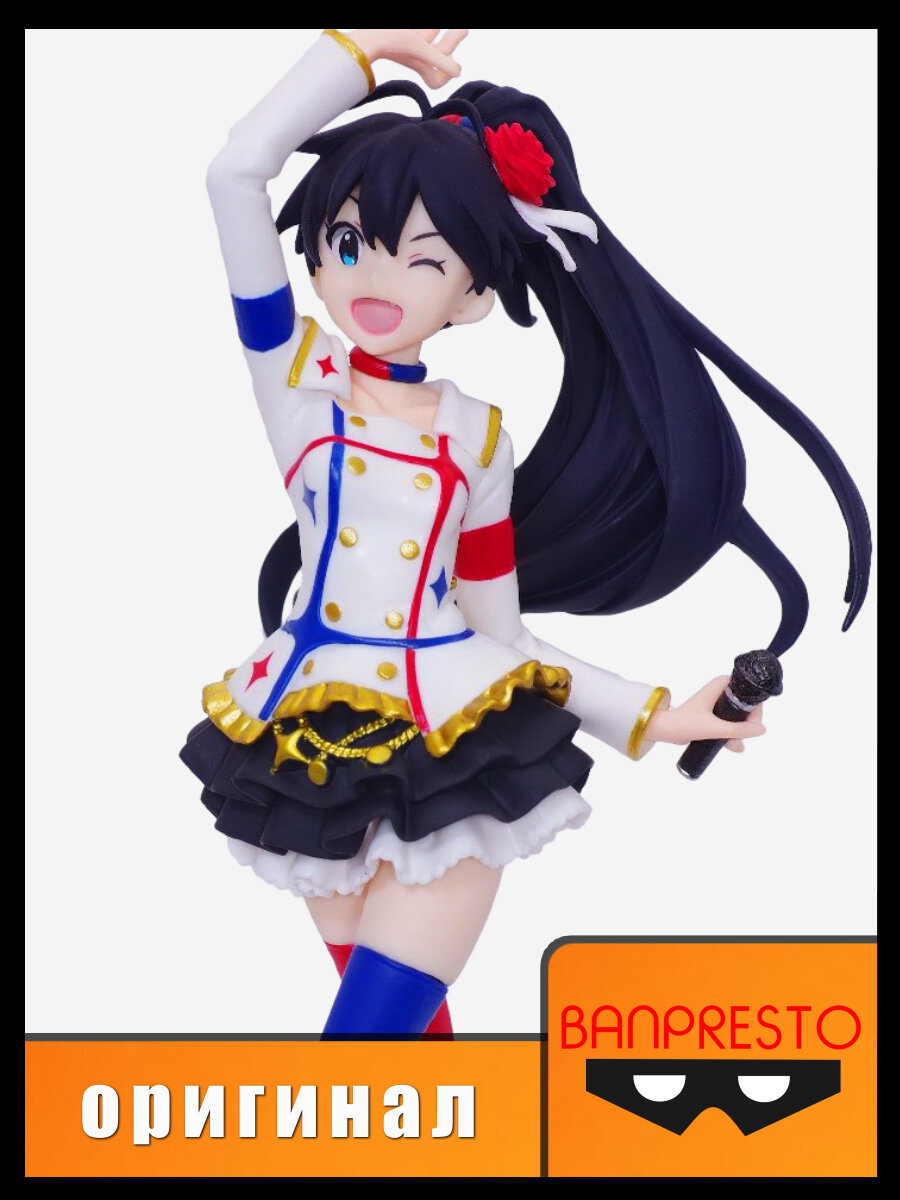 Оригинальная фигурка Hibiki Ganaha от Banpresto из аниме The Idolmaster / Хибики Ганаха «Идолмастер» 17 см