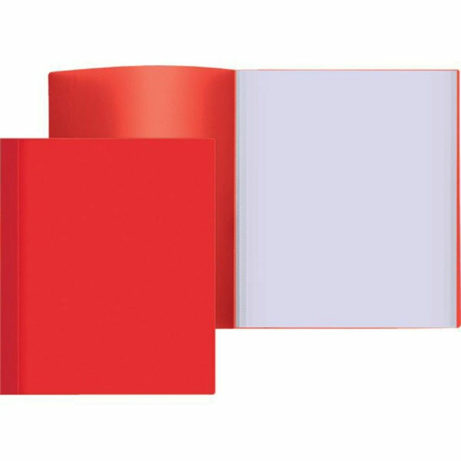 Папка файл А4 60лист 0.50мм, красная