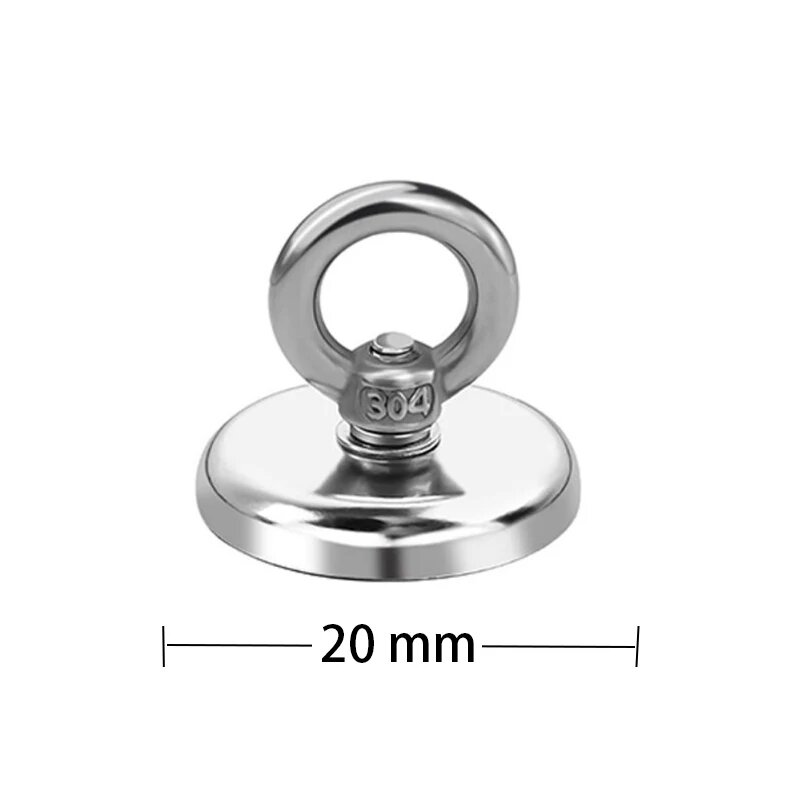 Суперпрочный неодимовый магнит 20мм KND20 Pull Max 9KG