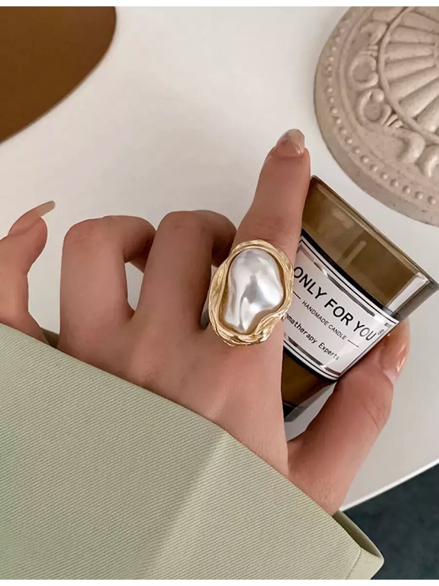 Кольцо-кулон, искусственный камень