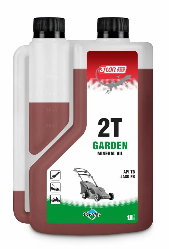 Масло Country 2t Tb (1л) Мин. С Дозатором St-508 Для Бензопил, Триммеров, Культиваторов И Др. Сад. Техники 3Ton арт. 55263