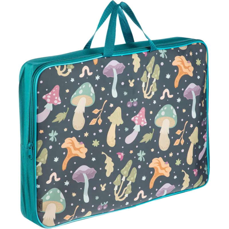 Папка для труда Комус Класс Грибы А3 на молн, ткань,475х345х75, ПМД3-20-4 1716488 ПМД 3-20-4