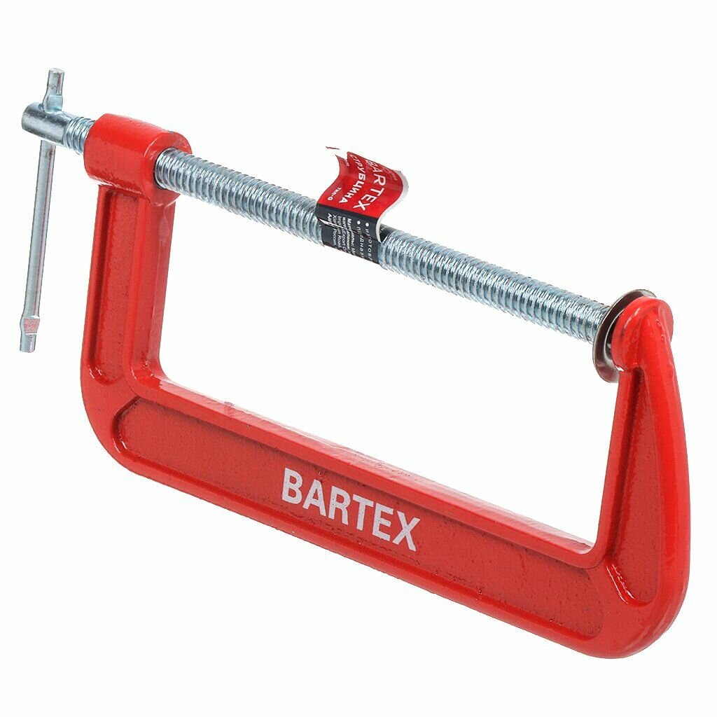 Струбцина Bartex G-образная, 200 мм, пластиковая ручка