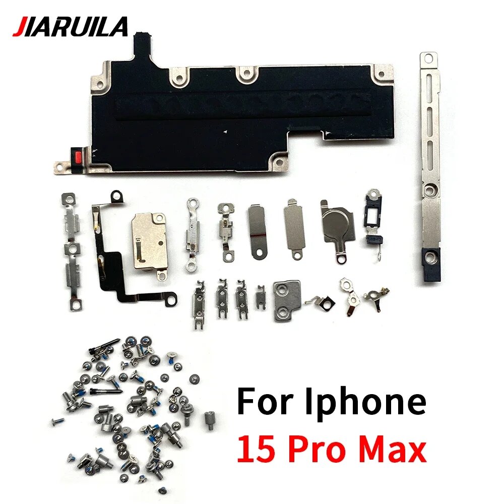 Для Iphone 15 Pro Max/для IPhone 15 Plus Полный комплект Внутренняя маленькая печатная плата Металлические железные аксессуары Запчасти Держатель Кронштейн Защитная пластина Комплект For 15 Pro Max