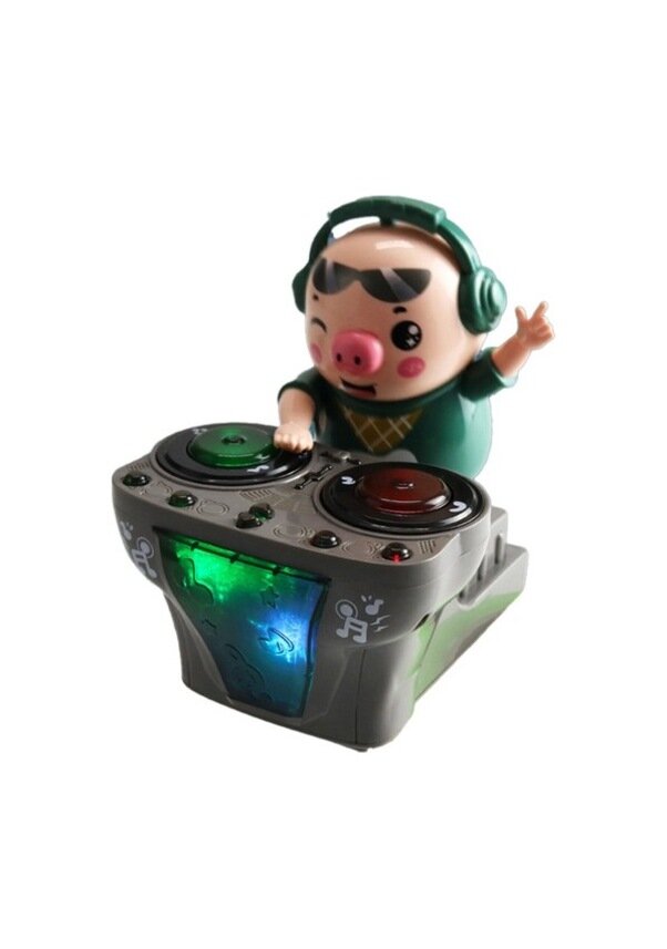 Детские игрушки, DJ Rock Pig, электрические детские игрушки, световая музыка, веселье, электронная вечеринка, поросенок ковыляет, танцует, музыкальные игрушки, 5125, черные, для детей от 3 лет, наборы для дома и кухни