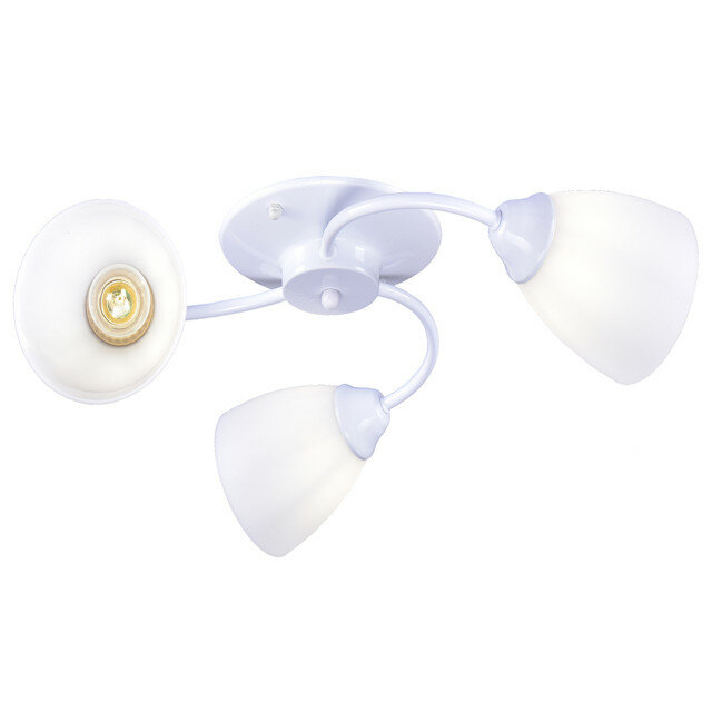 Люстра потолочная россвет Люпин 3х20Вт Е27 белый металл пластик