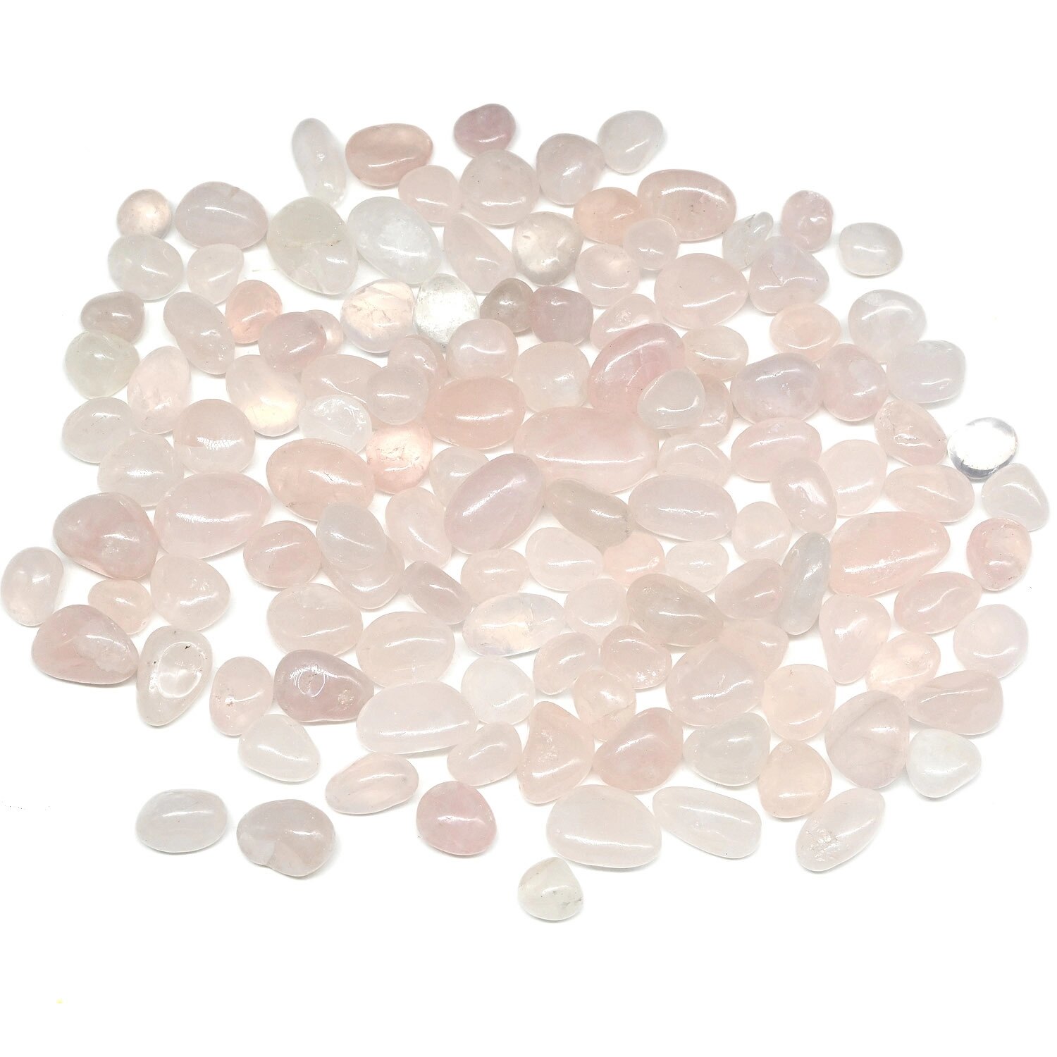 Розовый кварц округлый галтовка фракция 5-10мм, упаковка 100г .