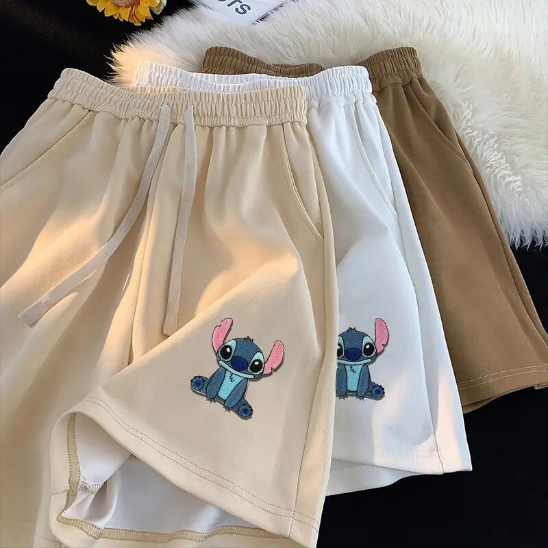 Новая модель Шорты MINISOмультфильм Lilo and Stitch абрикосовый цвет L 55-62.5kg