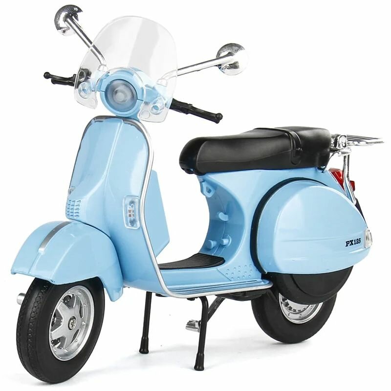 Игрушечный скутер Vespa 946 Dragon, масштаб 1:12, литая модель мотоцикла из сплава, со звуком, коллекционный подарок