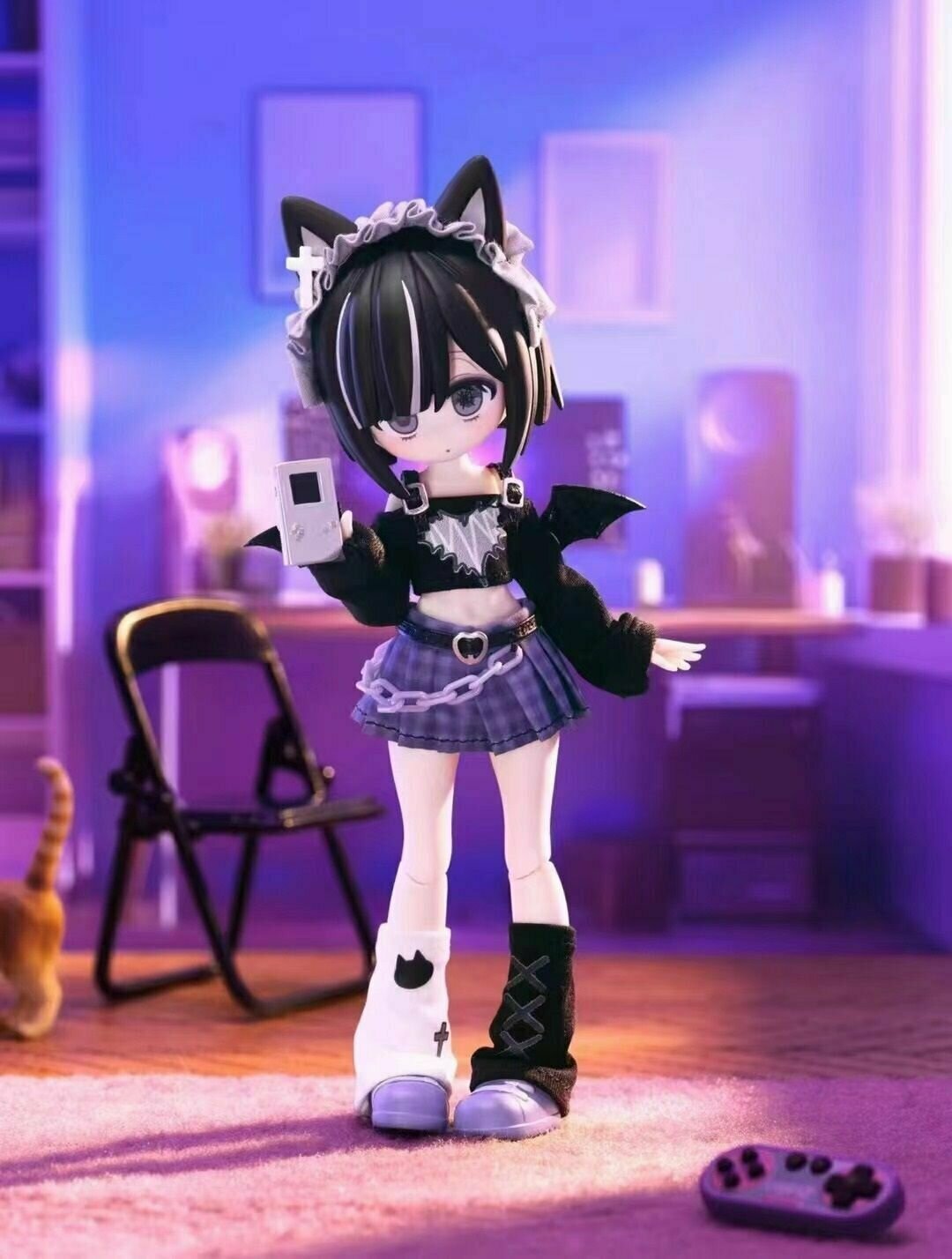 LEI-Doll Кукла BJD 1/12 шарнирная аниме с одеждой и аксессуарами. коллекционная. подарок для девочек