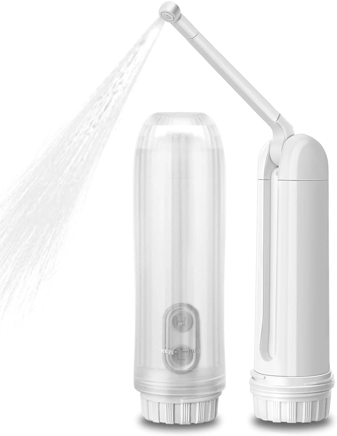 Портативный биде - Мини складной ручной персональный туристический биде с 2 режимами давления Электрический распылитель для туалета личной гигиены/успокаивающего послеродового ухода/лечения промежности и геморроя, Материал: силикон + ABS + PC, Размер: