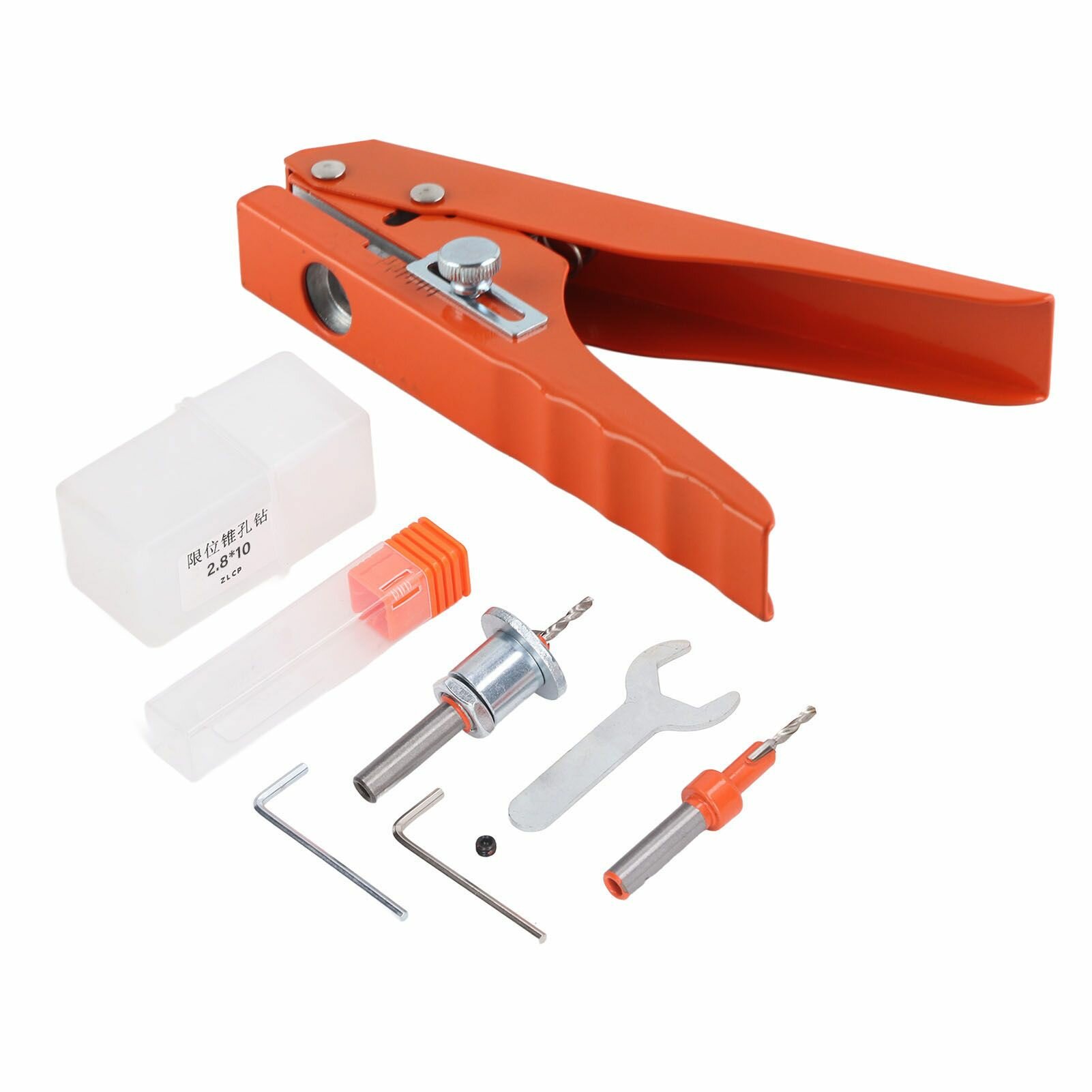 Одинарный дырокол для ПВХ-карт с плоским косым отверстием 10 мм