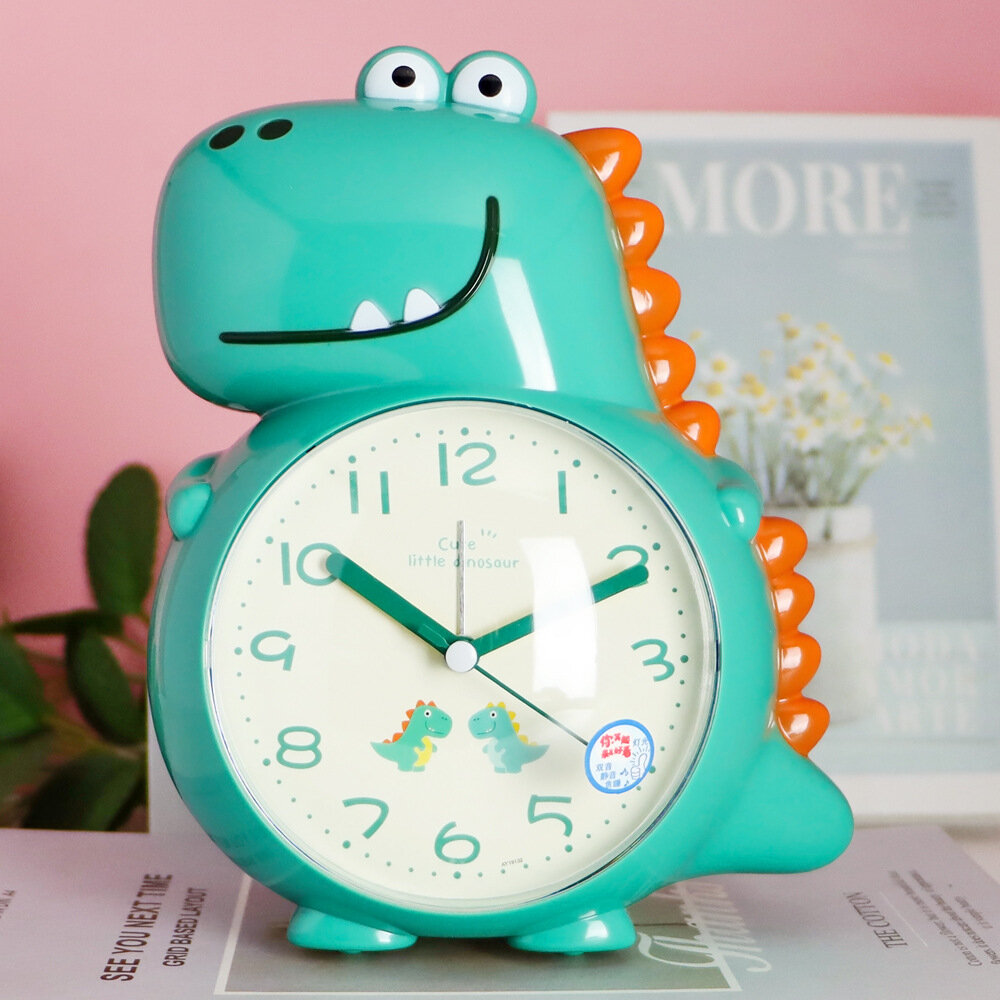 Будильник "Дети-студенты", голосовой, с ночником, темно-зеленый