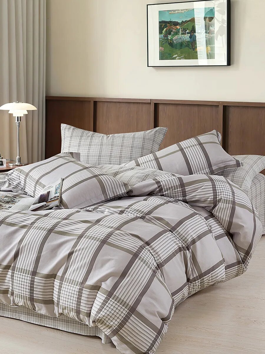 Постельное белье евро 4 наволочки хлопок Twill Твил