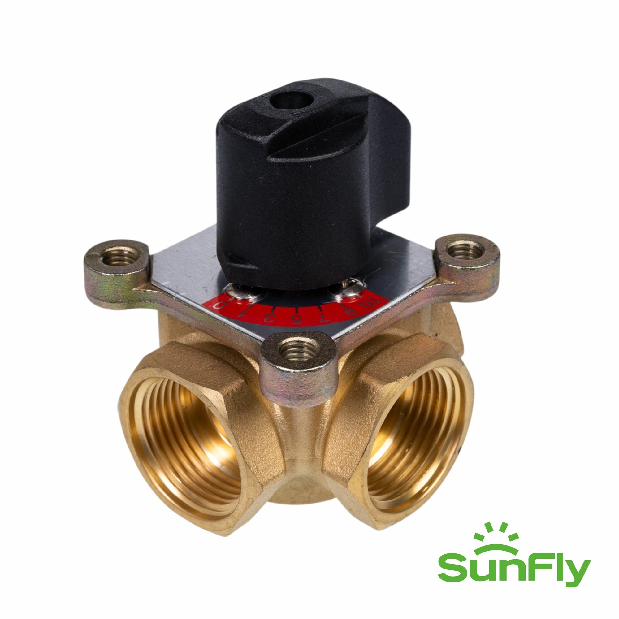 Трехходовой смесительный клапан 1" SUNFLY (10645C-1)