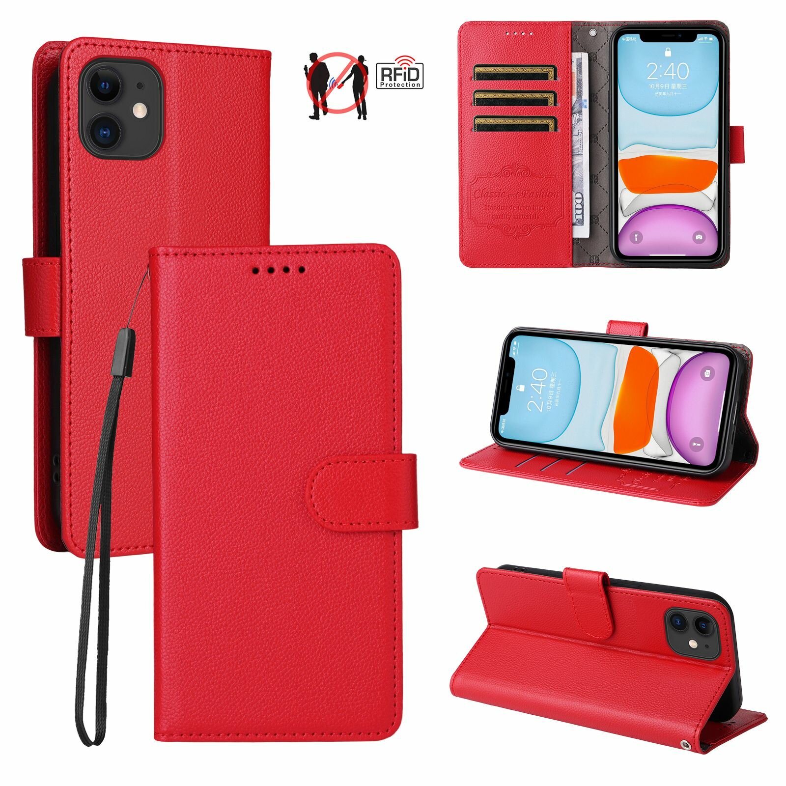 Чехол для Apple iPhone 11 (Эпл Айфон 11)/бумажник/Чехол для мобильного телефона в виде бумажника/