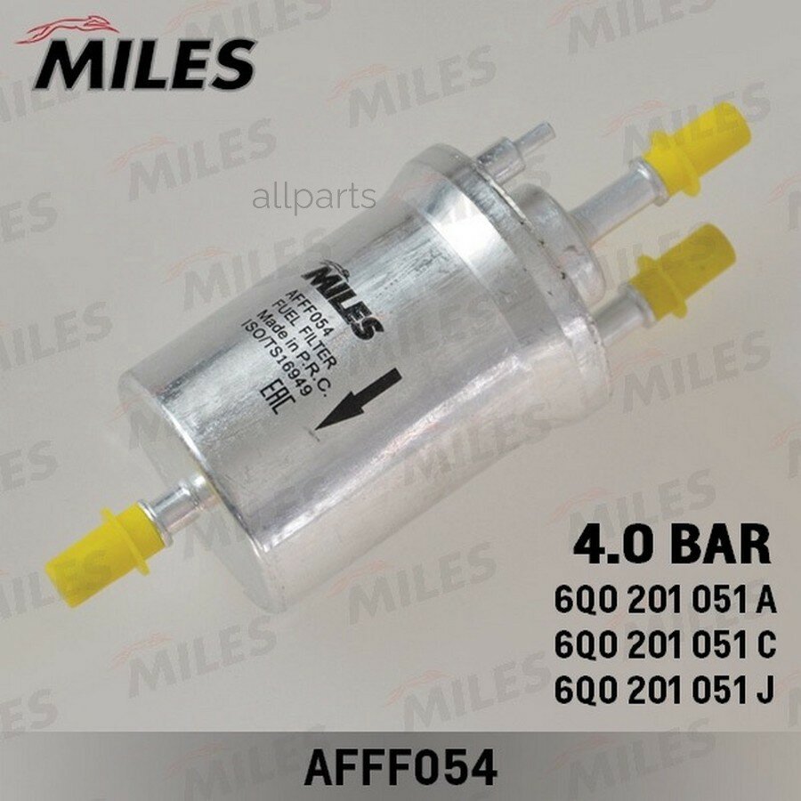 MILES AFFF054 Фильтр топливный VAG POLO/GOLF/CADDY/FABIA/A2/A3 99-