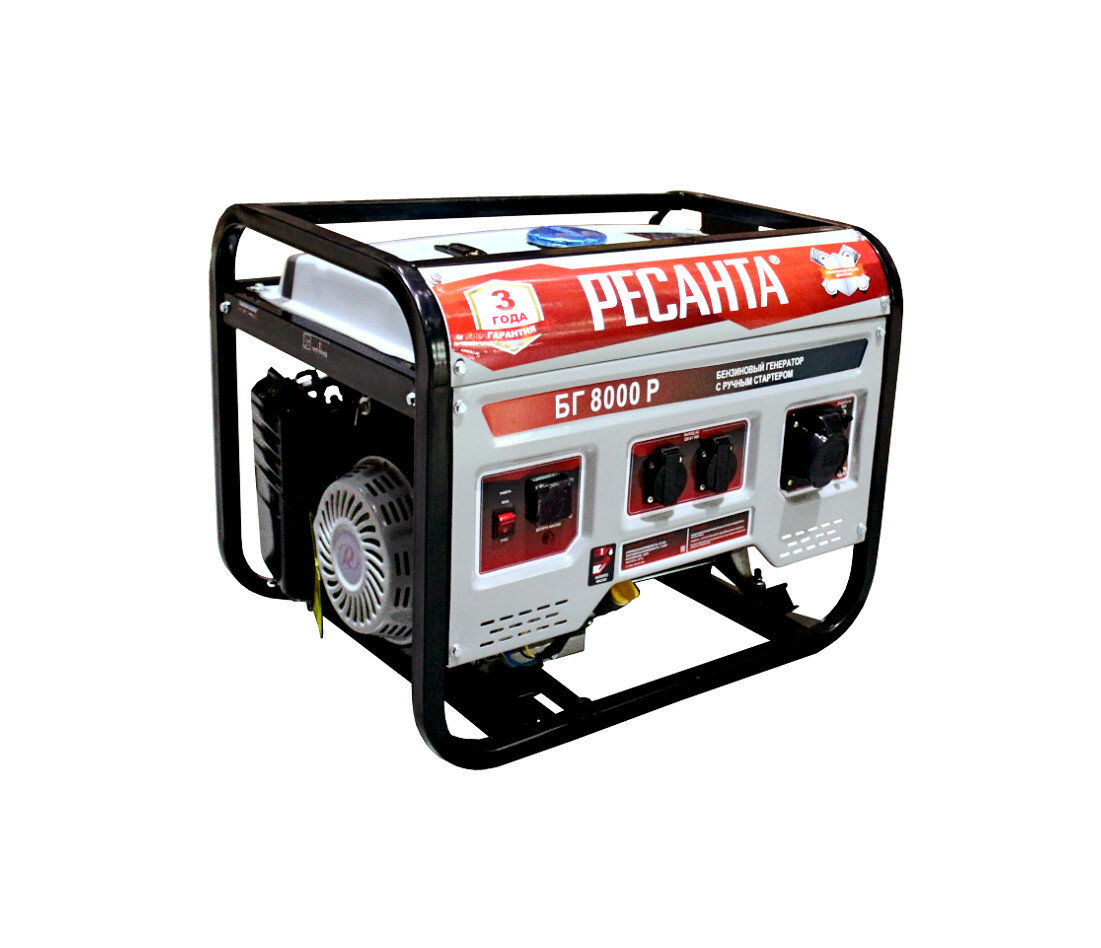 Электрогенератор Ресанта БГ 8000 Р для автономного электропитания дома и участка