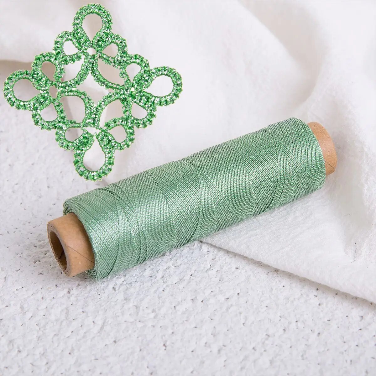 Металлическая нить Asmoothread для рукоделия Изумрудный, 2103