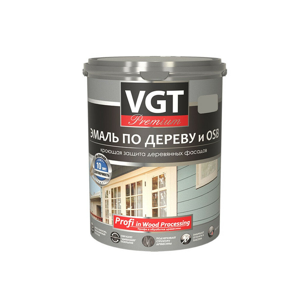 Эмаль ВД-АК-1179 по дереву и OSB "Профи" супербелая база С, 2,5 кг