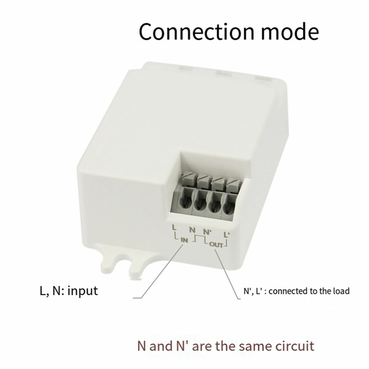 Аксессуары для электроники 5.8GHz Мини микроволновый радар датчик движения переключатель AC85-265V(Пластик)