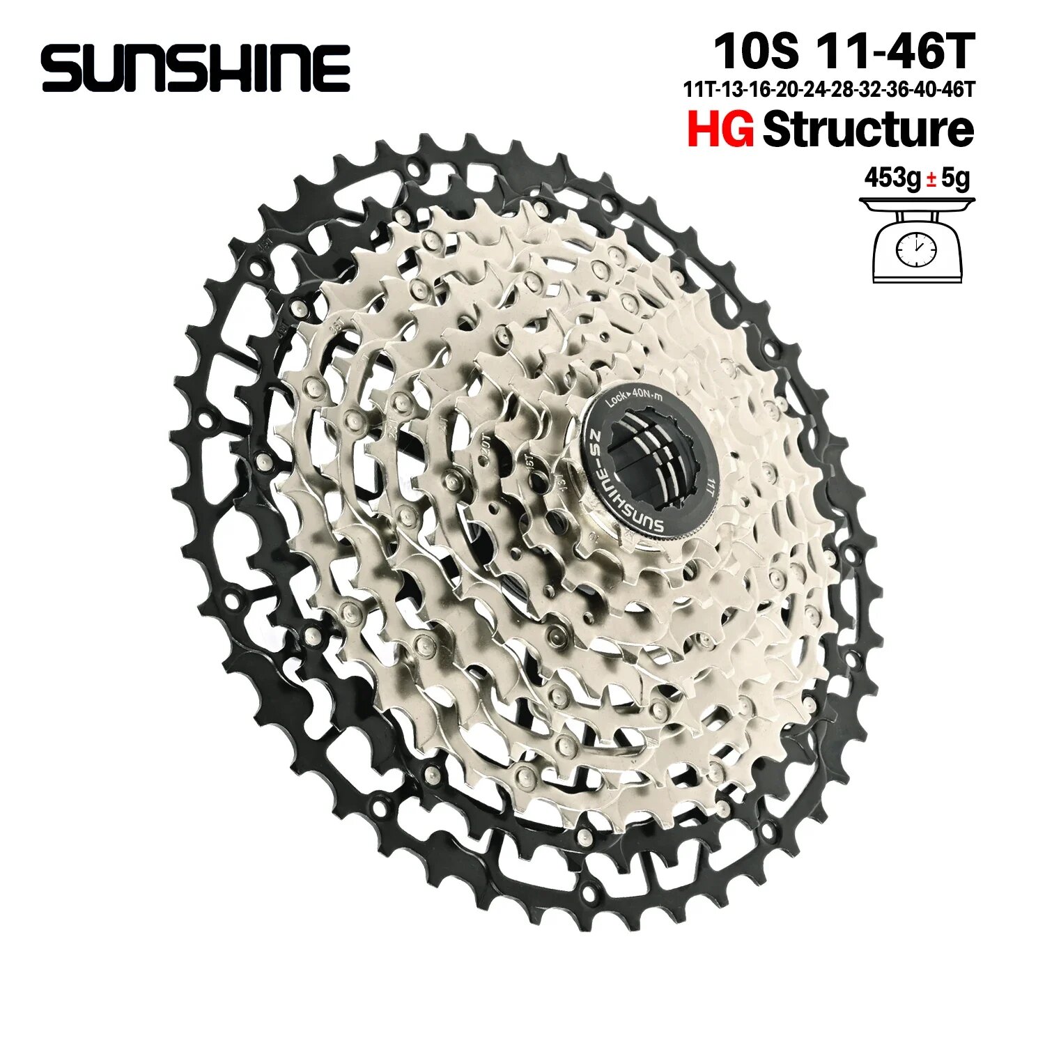 GOLDIX SUNSHINE Углеродная кассета для горного велосипеда 10 скоростей 10 Speed 11T-46T