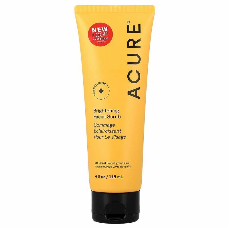 ACURE, Brightening Facial Scrub™, осветляющий скраб для лица, 118 мл