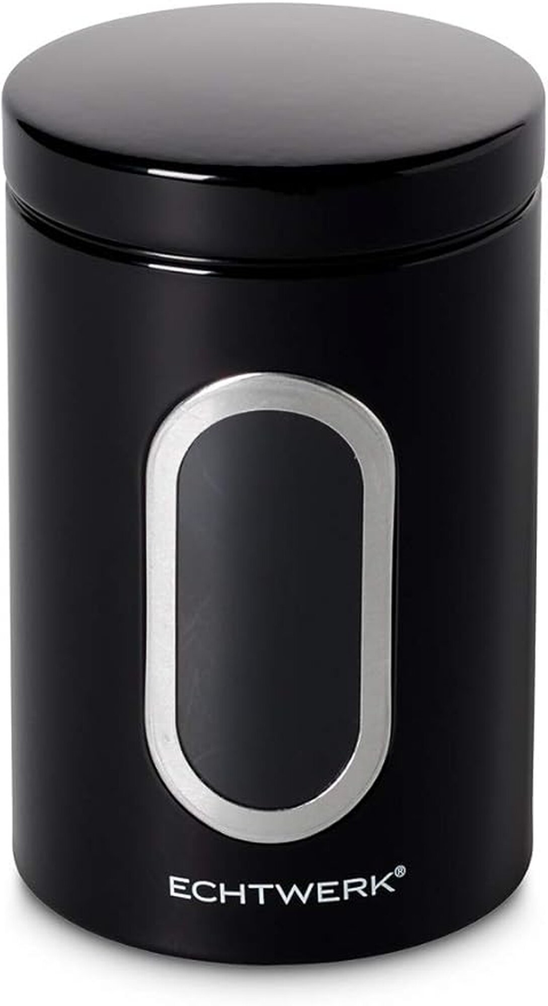 Элегантный пищевой контейнер ECHTWERK черный, для хранения муки сахара круп чая 1,4 л