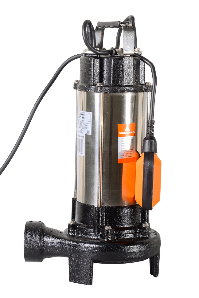 Фекальный насос, Вихрь ФН-2,2 BLACK VI7, 2200 Вт, с измельчителем