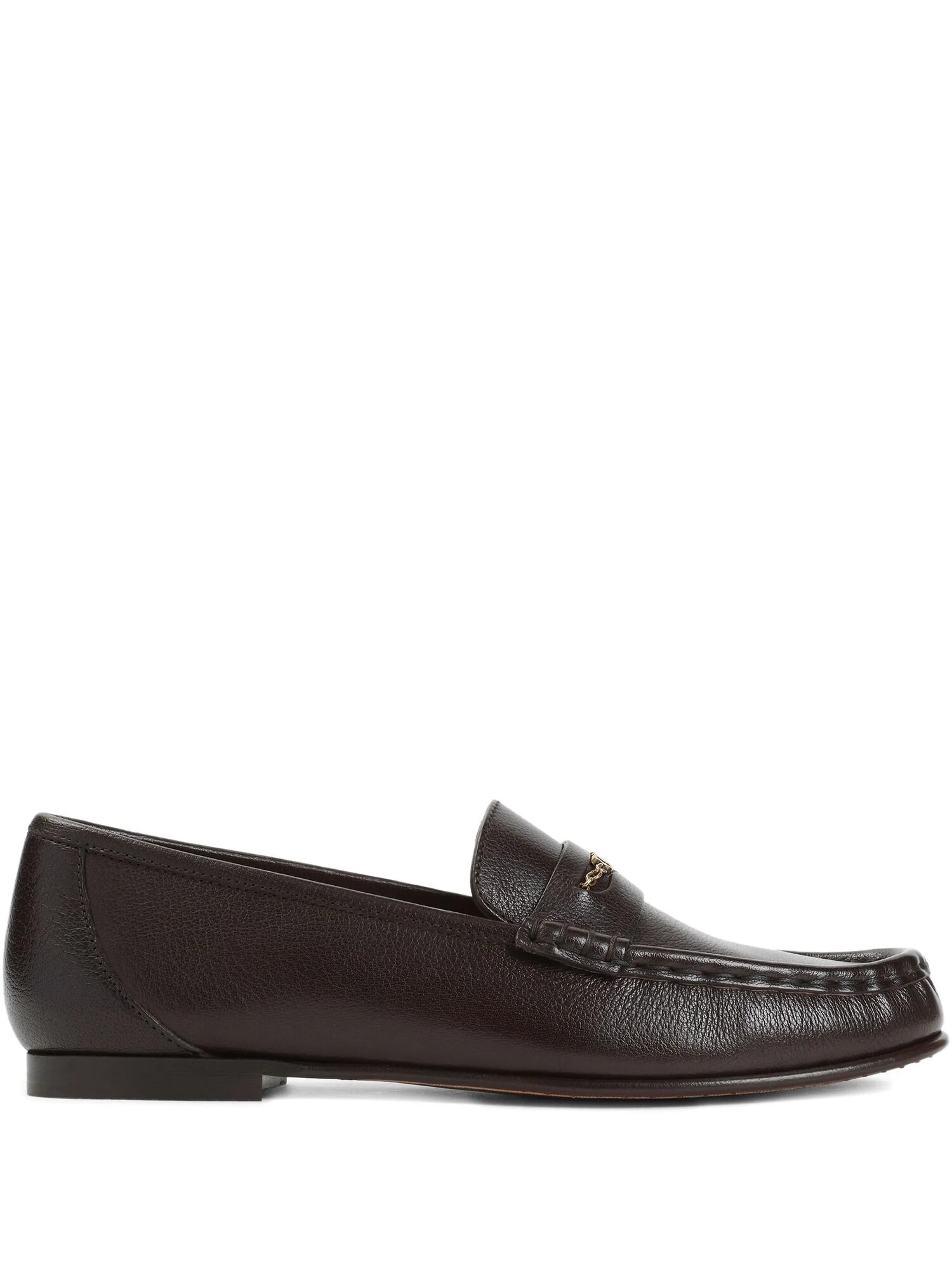 Лоферы Logo leather loafers