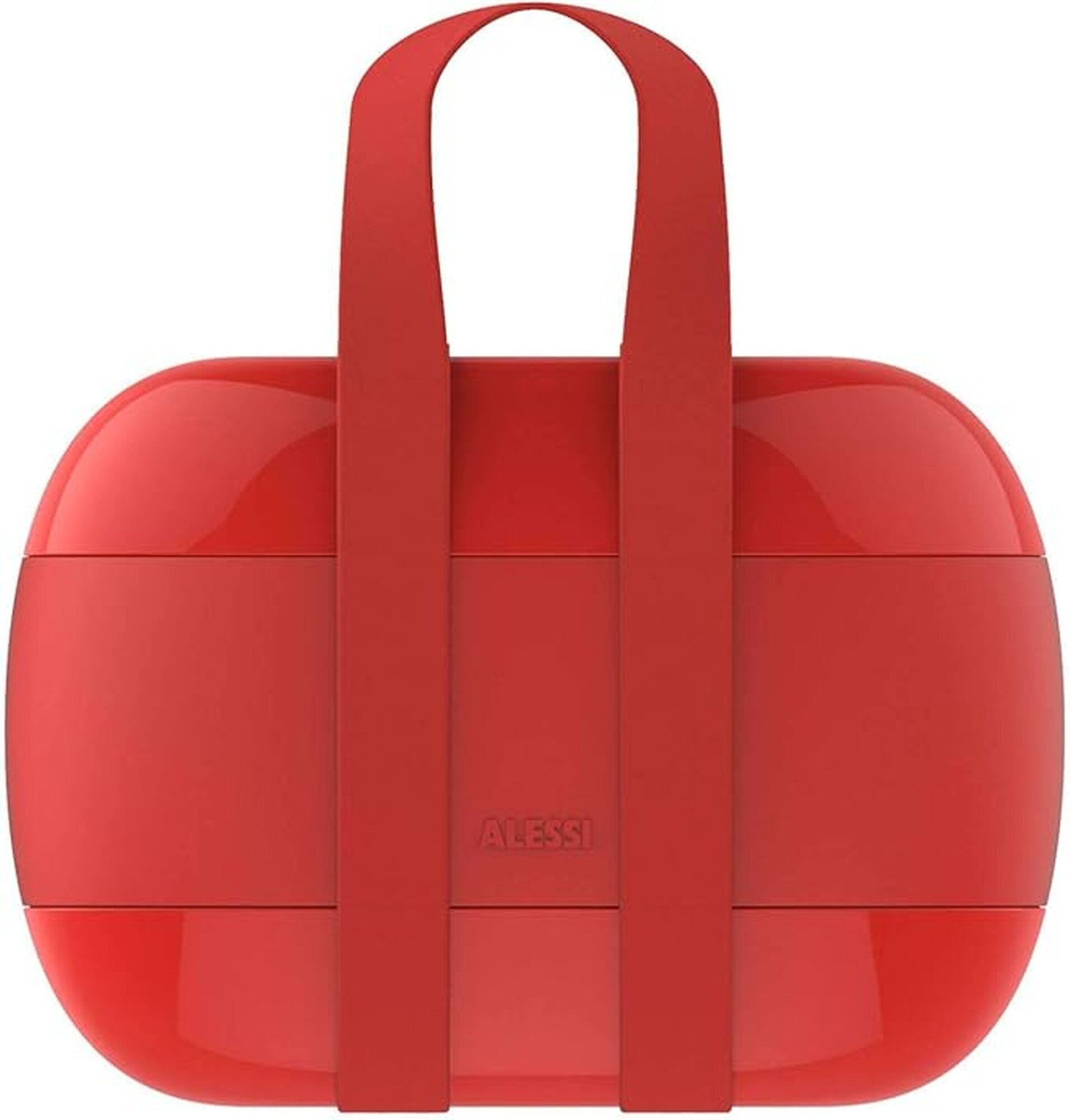 Ланч-бокс - Alessi Food a Porter - трехсекционный, из термопластичной смолы, красный, SA02 R