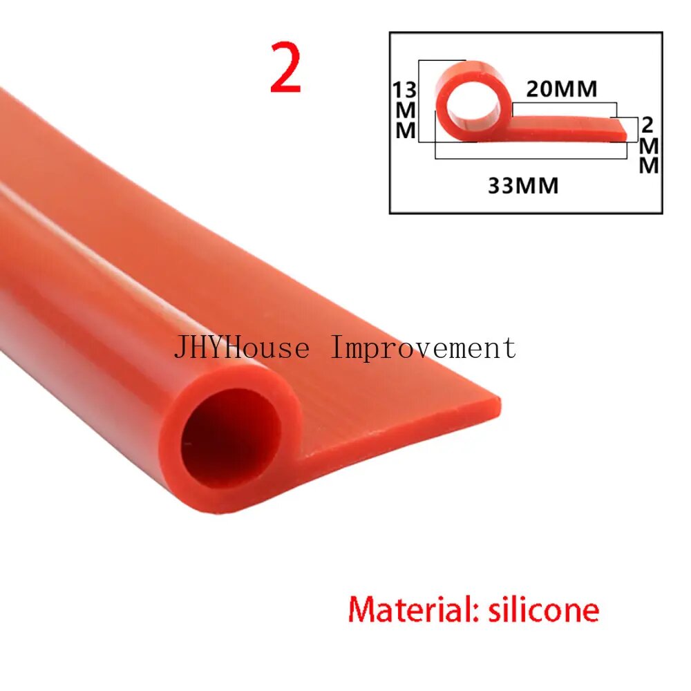 Термостойкая уплотнительная лента силиконовая P-типа 9 форм P- 2