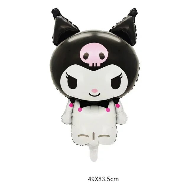 Набор фольгированных шаров Sanrio с рисунком Куроми, моей мелодии, корицы, Hello Kitty, декоративные игрушки для детского дня рождения,
