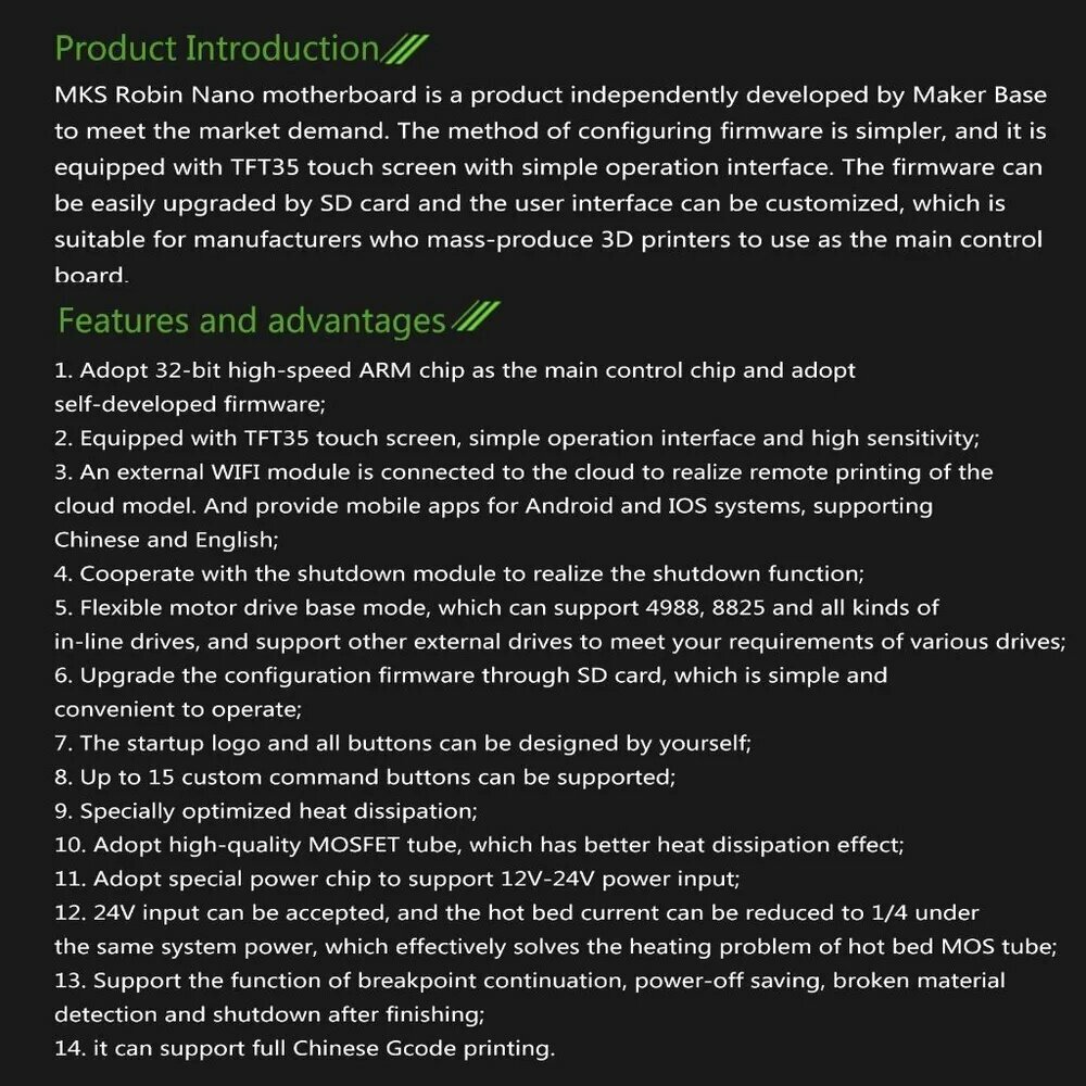MKS Robin Nano V1.2 Контроллер для 3D принтера — фото 1