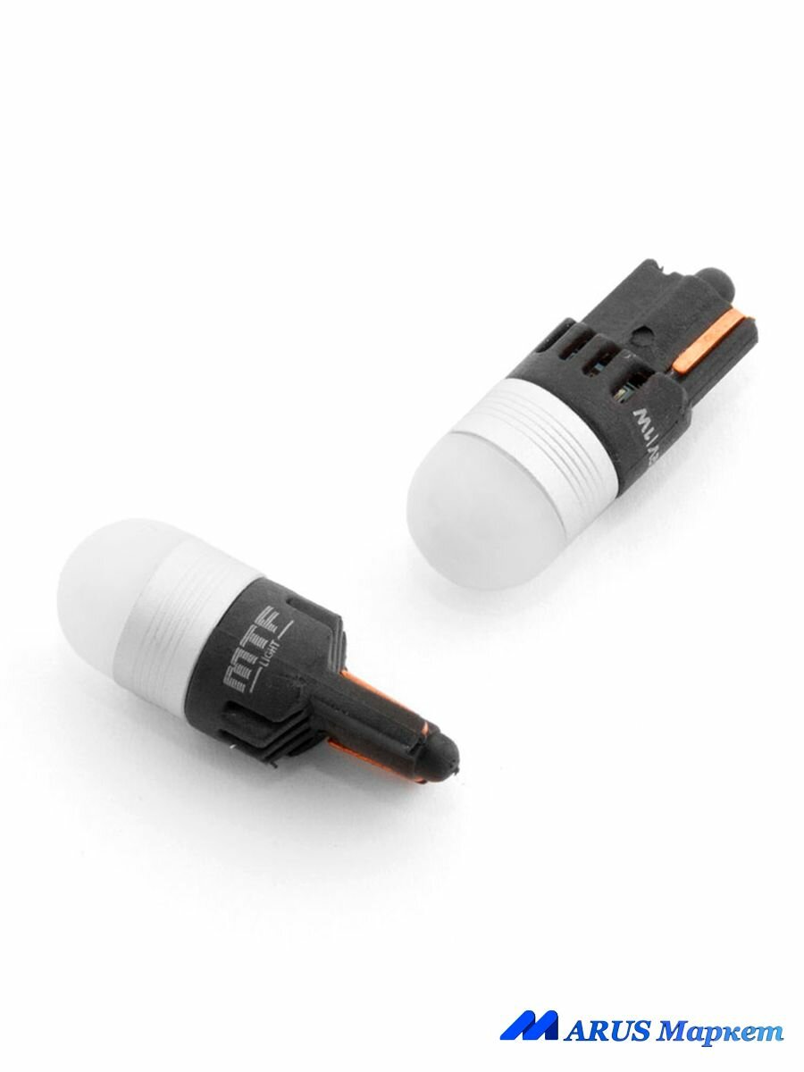 Габаритные светодиодные лампы MTF Light W5W / T10, 12В, 6000К, 2шт.