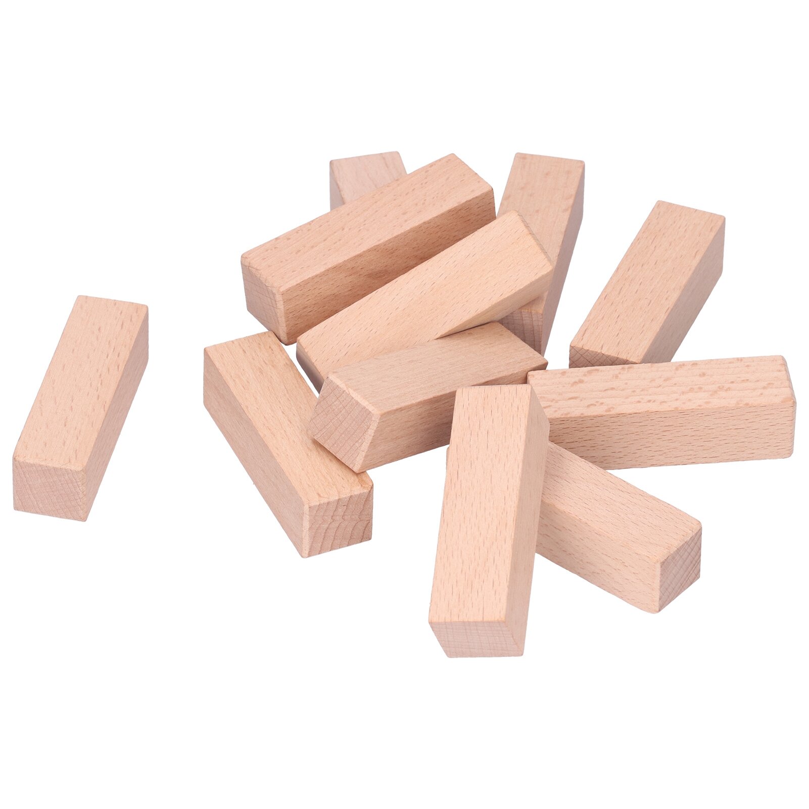 Набор из 11 деревянных резных блоков для резьбы по дереву, необработанные, из натурального бука, инструменты для резьбы своими руками, размер 7 x 2 x 2 см, подходит как для начинающих, так и для опытных резчиков.