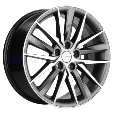 Литой колесный диск Khomen Wheels KHW1807 (Geely Atlas/Atlas Pro/Lifan Myway) 8x18/5x114,3 ET45 D60,1 Gray-FP
