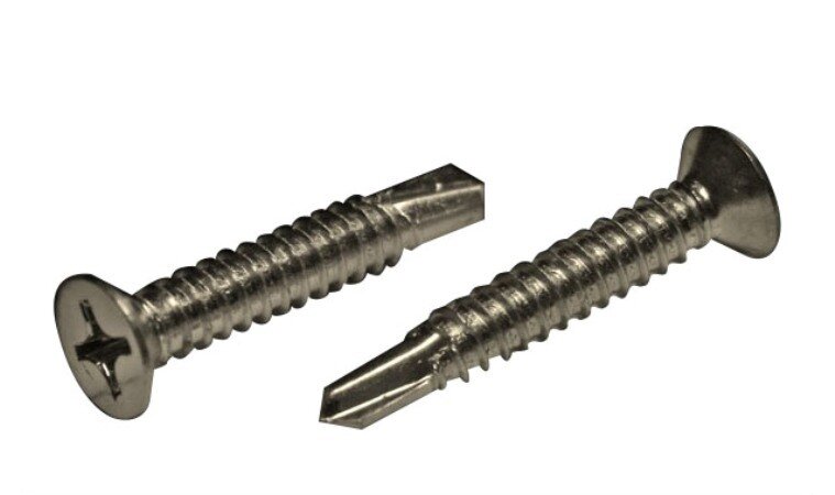 Саморезы DIN7504-o (jp82) 4.2х25 сверлоконечный ц ph 2 (упак 200 шт)